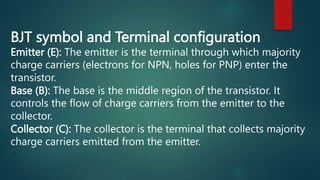 Introduction of BJT and FET and their difference pptx | PPTX