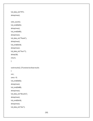 Electronic voting machine presentation | PDF