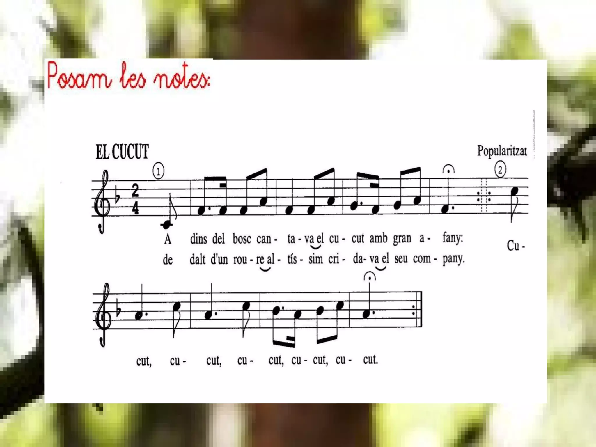 El cucut (PPT) | PPT