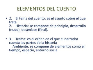 EL CUENTO | PPTX