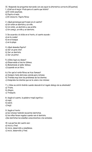 E l cuento adjetivos | DOC