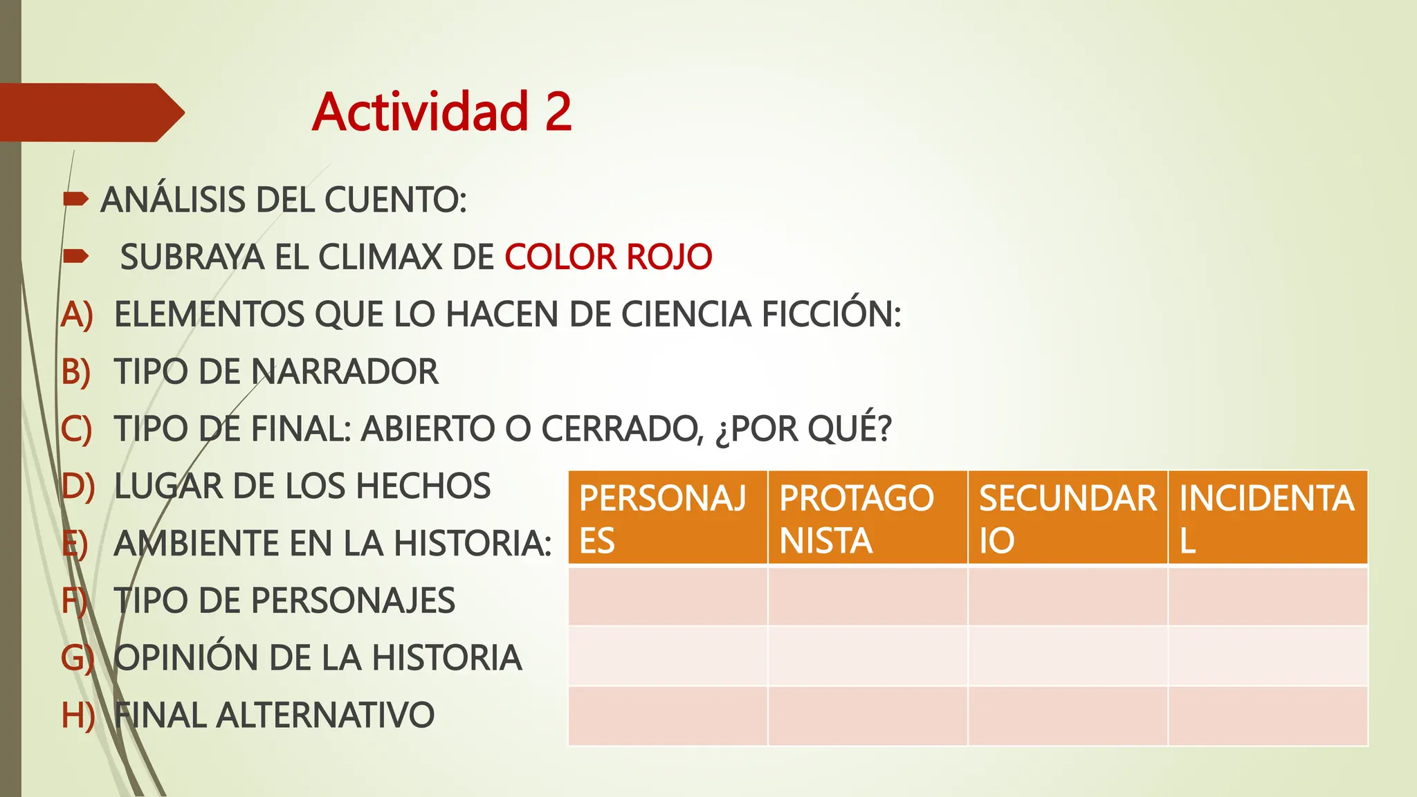 ANALISIS LITERARIO DEL CUENTO PROYECTO DE SEGUNDO GRADO DE SECUNDARIA ...