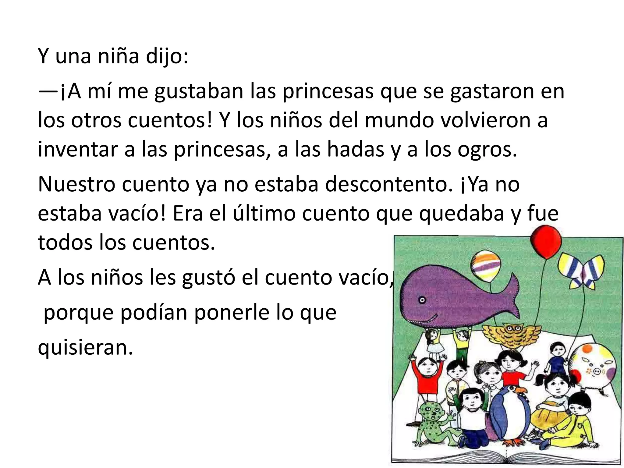 El cuento vacio - cada día spanish | PPTX
