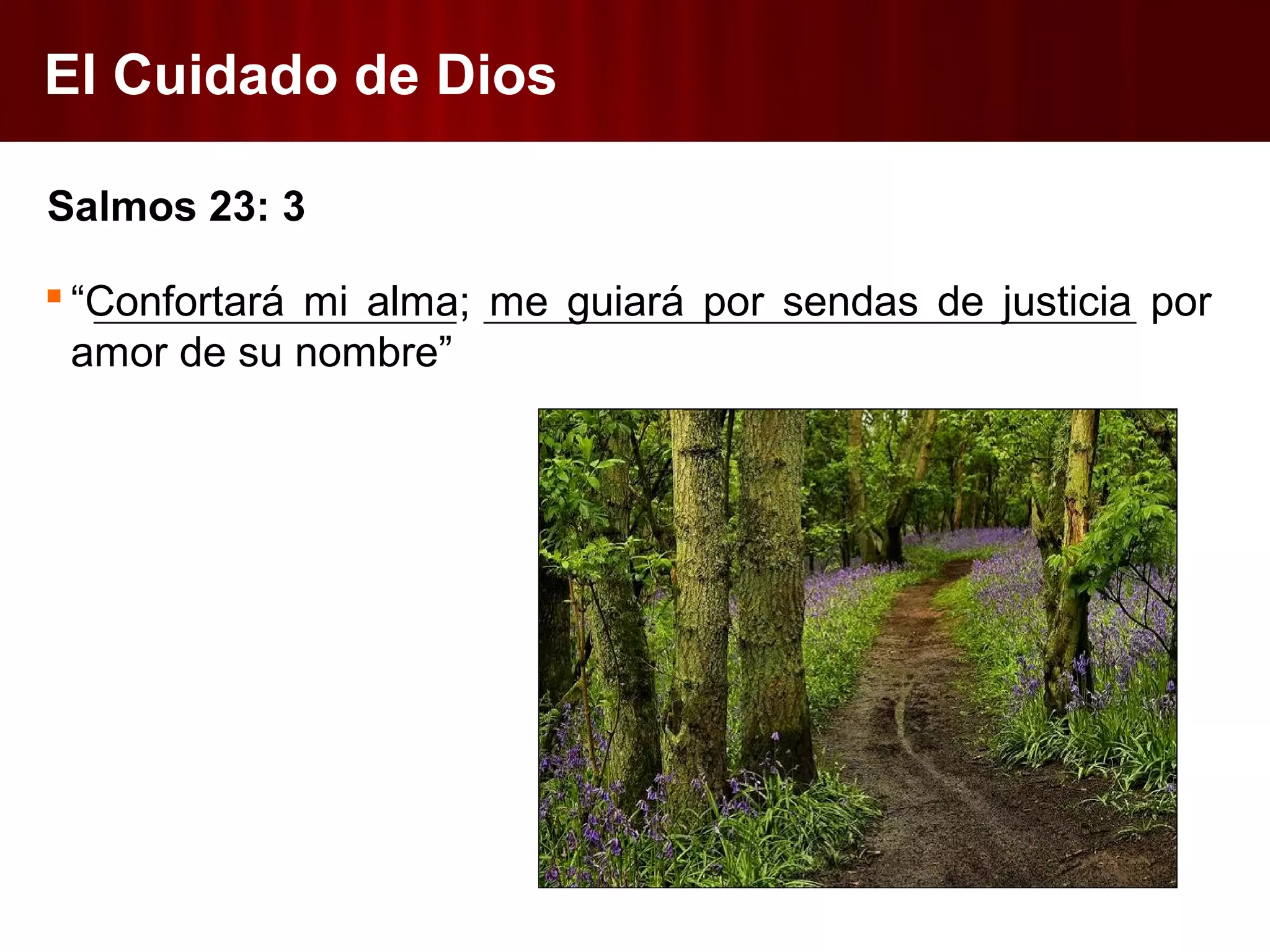 El cuidado de Dios. Predicación sobre el Salmo 23 | PPT
