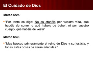 El cuidado de Dios. Predicación sobre el Salmo 23 | PPT