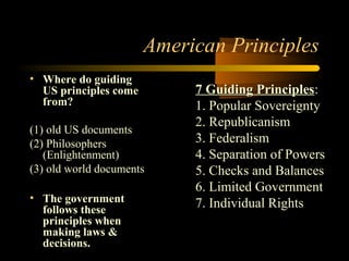 7 principles of the US Constitution | PPT