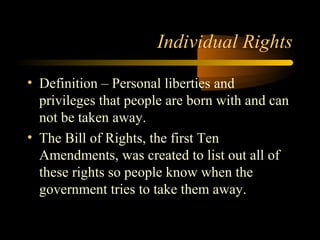 Individual Rights Constitution