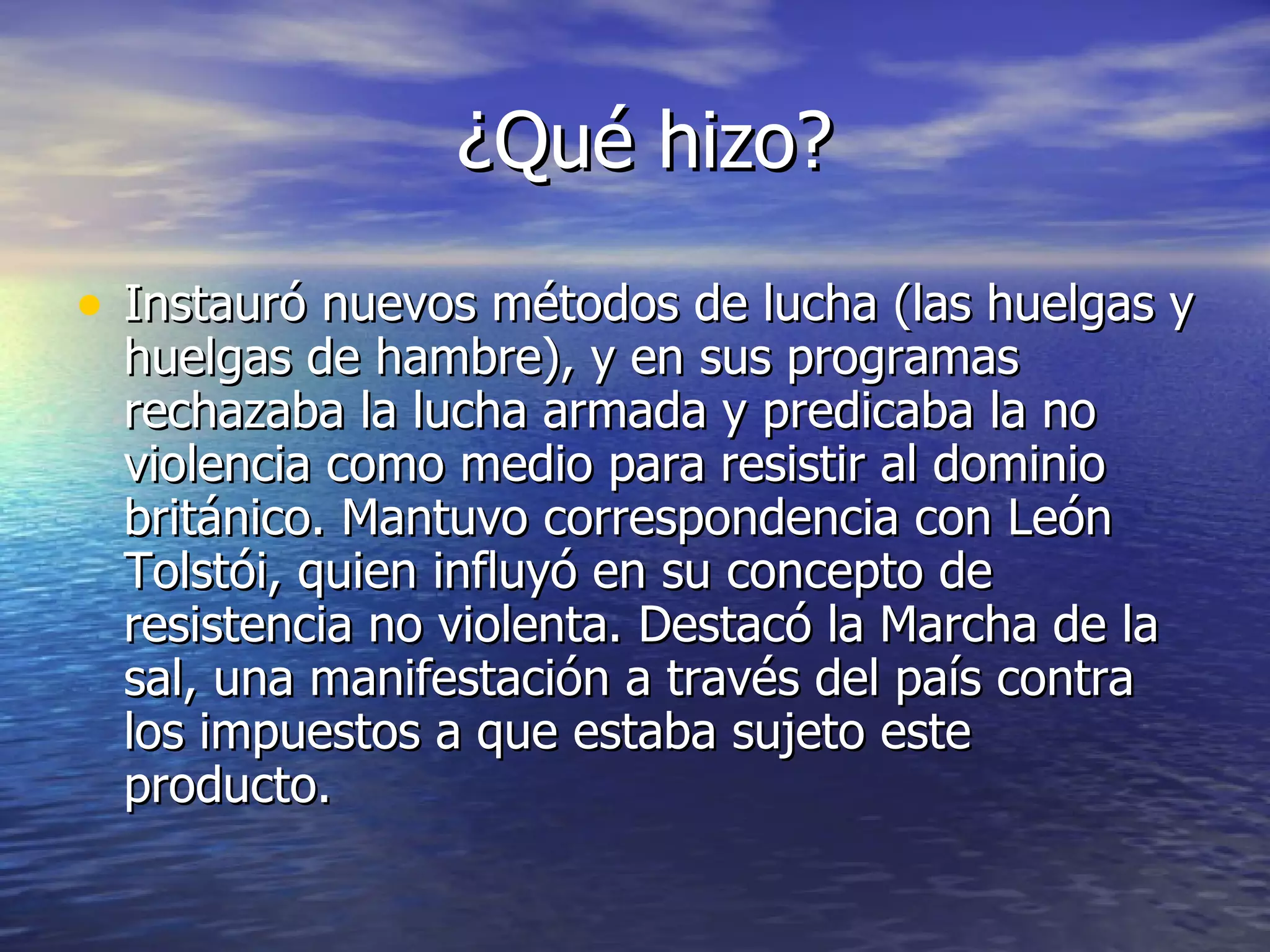 El Día De La Paz Y No Violencia Ppt