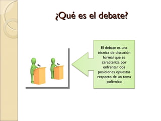 El debate | PPT