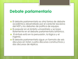El debate | PPTX
