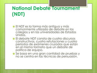 El debate | PPTX