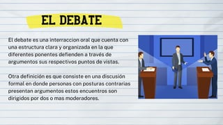 El debate presentación educacional. Pdf | PDF