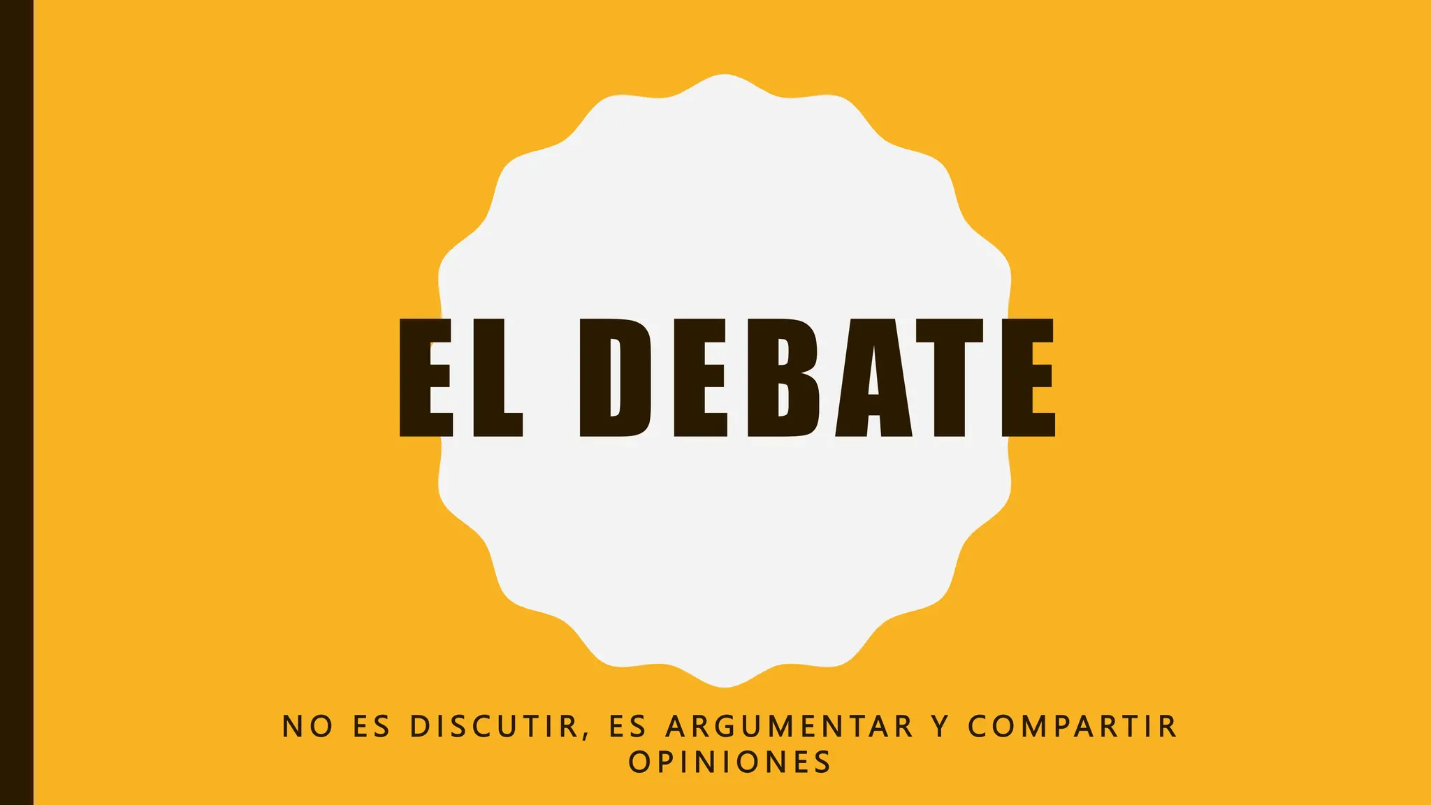 Características y estructura de los debates | PPTX