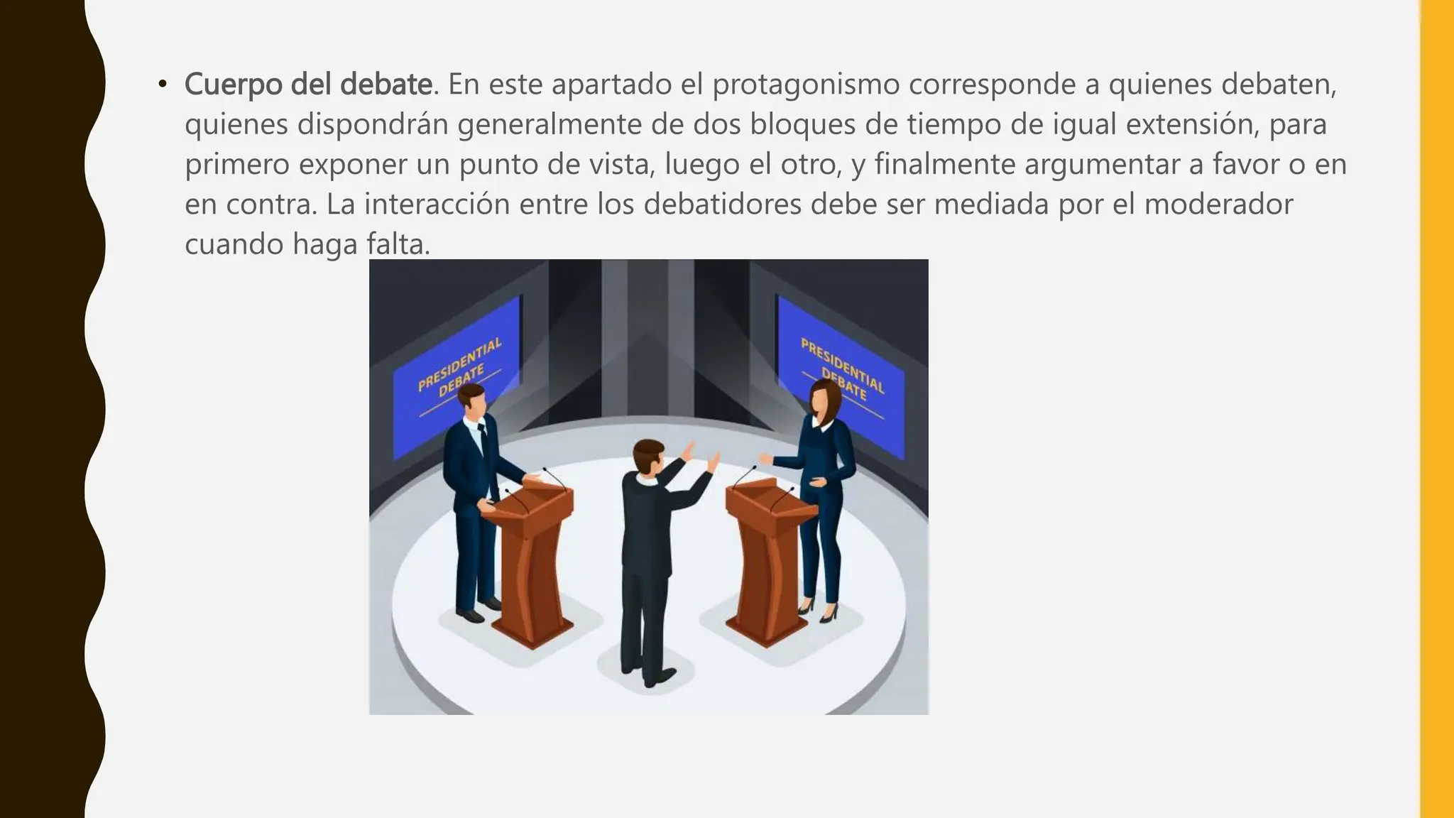 Características y estructura de los debates | PPTX | Talk Show | Genres