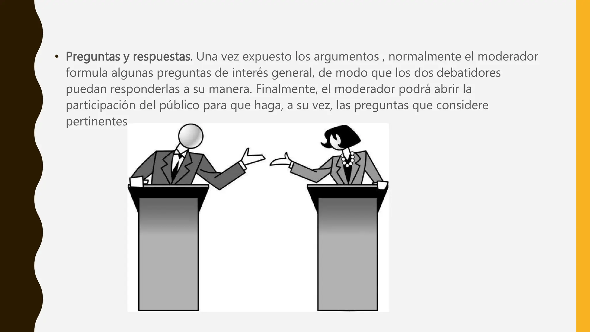 Características y estructura de los debates | PPTX | Talk Show | Genres