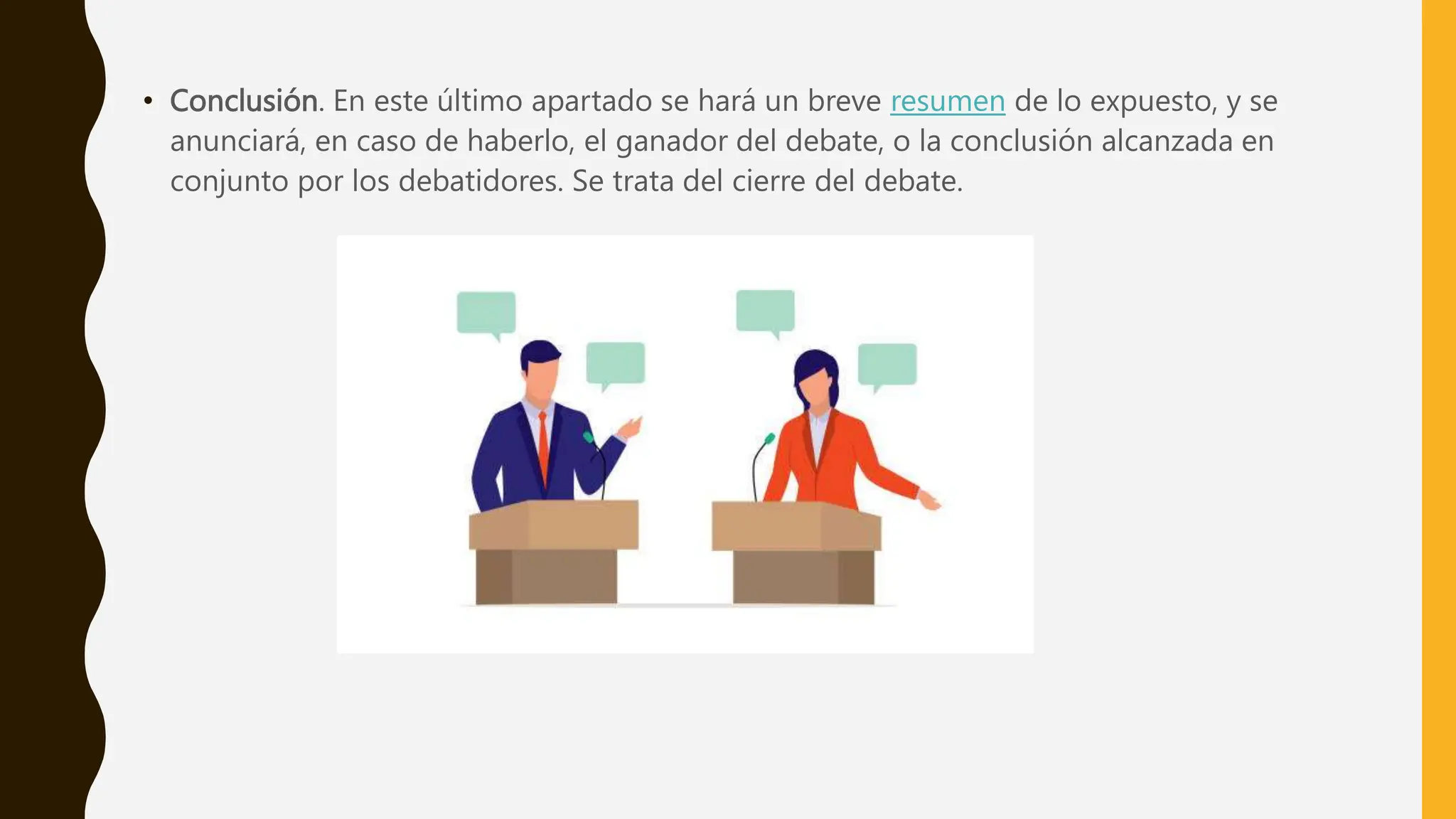 Características y estructura de los debates | PPTX | Talk Show | Genres