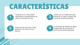 El debate, definición y características importantes de un debate | PPTX
