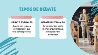 El debate, definición y características importantes de un debate | PPT