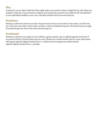 D&D 5e Homebrew Class Invoker v. 1.5 - Justin Elder | PDF