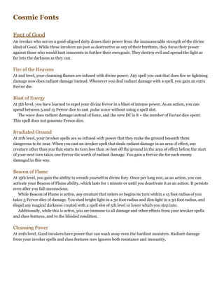 D&D 5e Homebrew Class Invoker v. 1.5 - Justin Elder | PDF