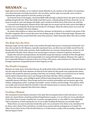 D&D 5e Homebrew Class Shaman v.2.5 - Justin Elder | PDF