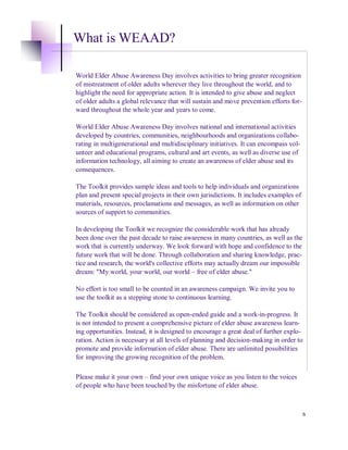 Community Guide toolkit on Elder Abuse Awareness | PDF