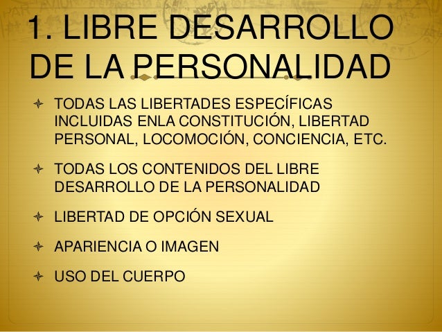 La personalidad de los niños.: Libre desarrollo de la personalidad