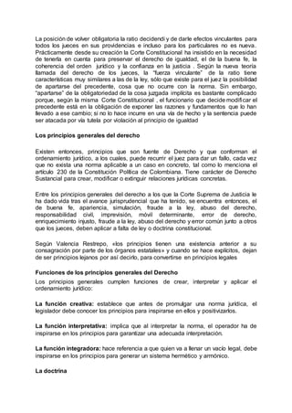 El DERECHO COLOMBIANO Y SUS FUENTES | DOCX