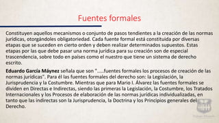 El derecho y sus fuentes | PPTX