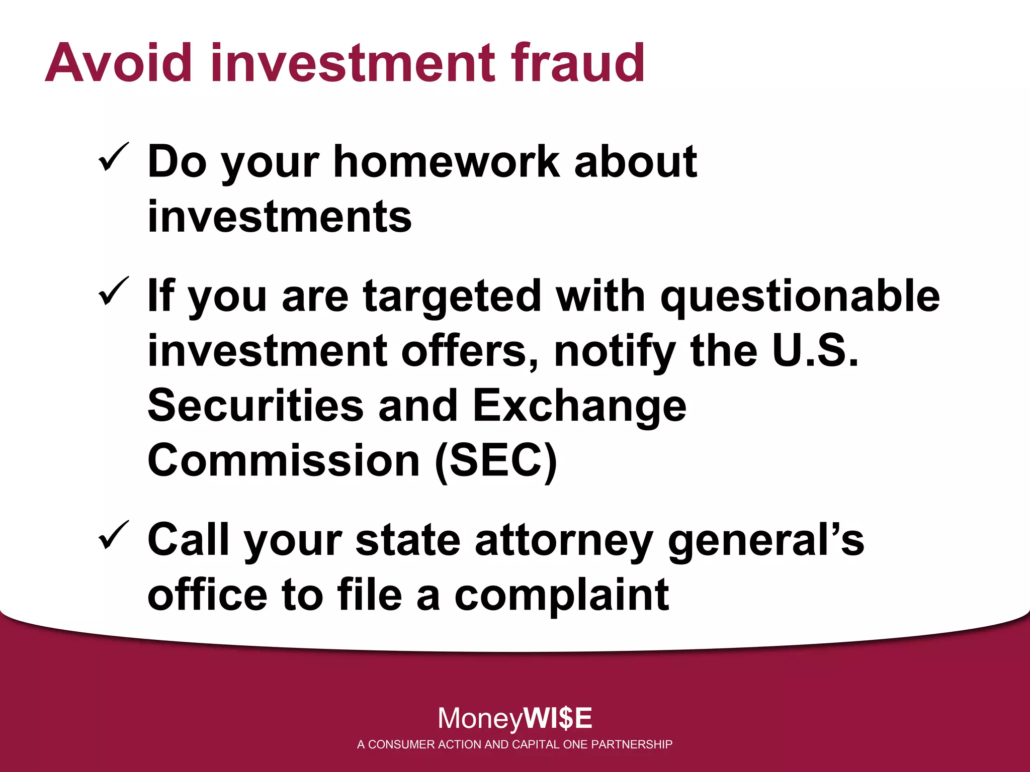 Elder Fraud - Preventing Senior Scams | PDF