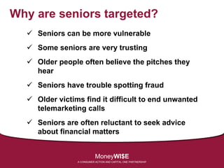 Elder Fraud - Preventing Senior Scams | PDF