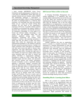 White Paper - Operational Knowledge Management | PDF