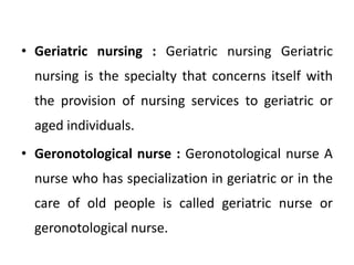 Concept of Elderly | PPTX