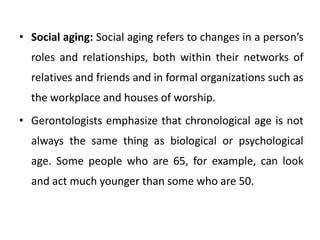 Concept of Elderly | PPTX