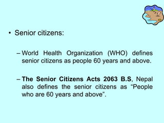Elderly | PPTX