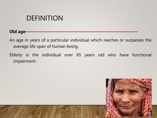 An age in years of a particular individual which reaches or surpasses ...