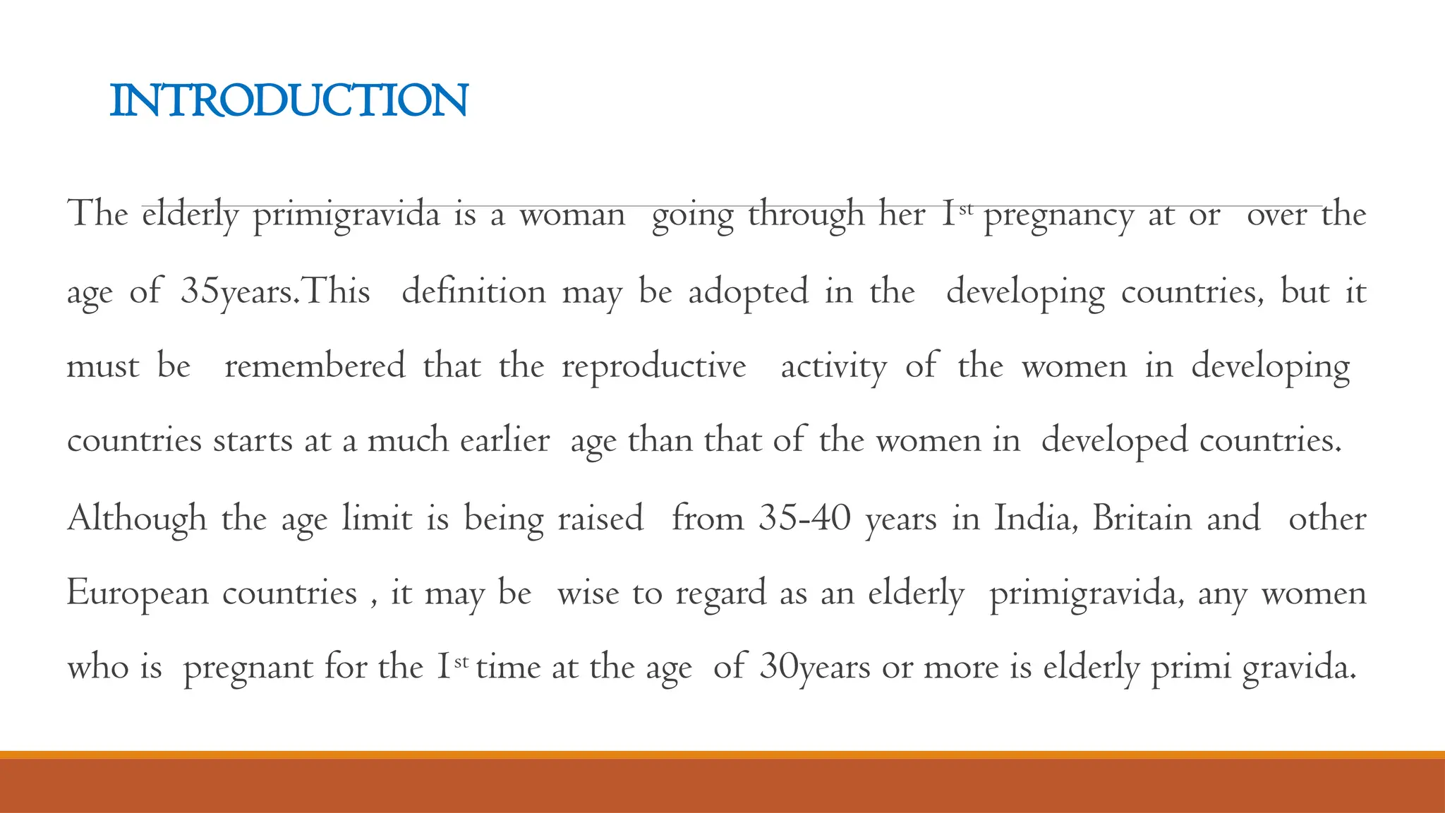 ELDERLY PRIMI GRAVIDA & GRAND MULTI PARApptx | PPTX