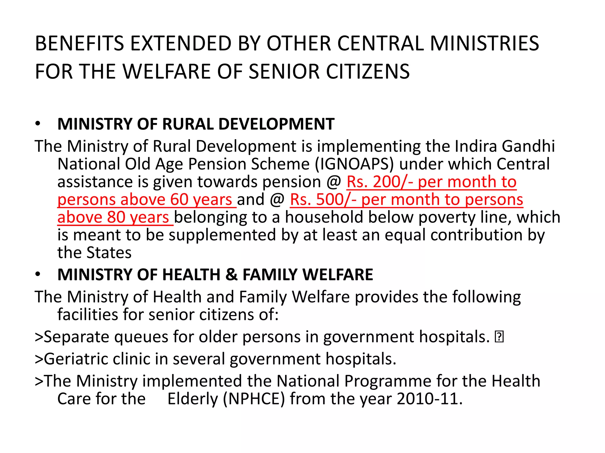 Elderly people in india | PPTX