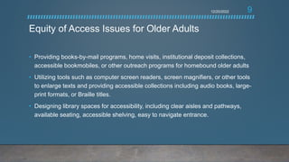Library services for elderly people with focus on gaming | PPT