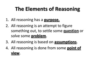 Elder paul critical thinking model | PPTX