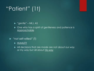 Elder qualifications | PPT | Free Download