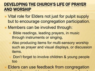 Elders' Development 4 Spirituality and Prayer in the URC | PPTX