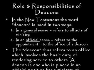 Elders and deacons | PPT