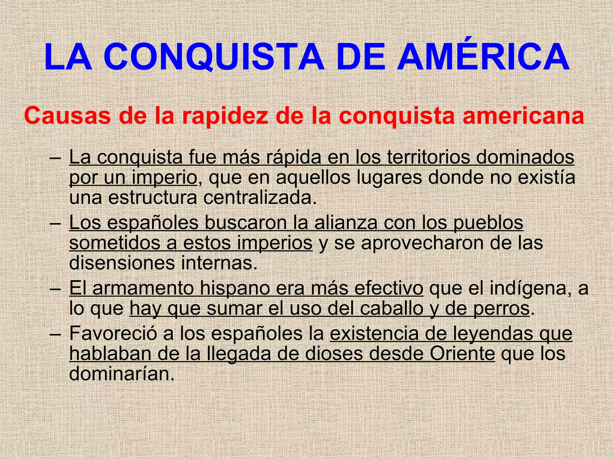 El descubrimiento y la conquista de América | PPT | Descarga Gratuita