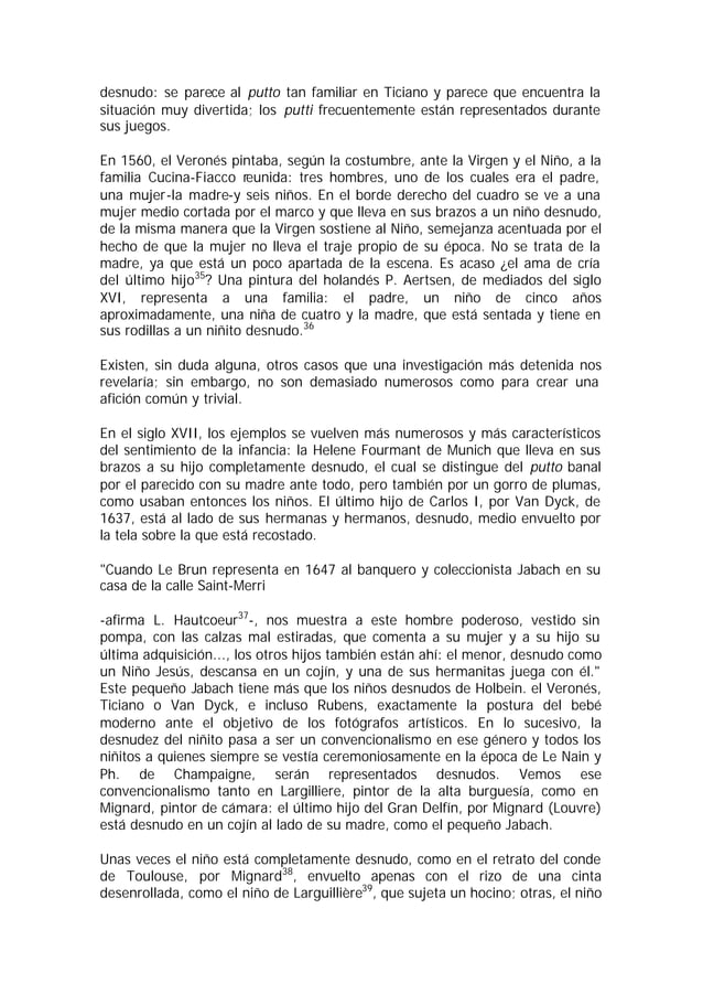 El descubrimiento de la infancia philippe aries | PDF