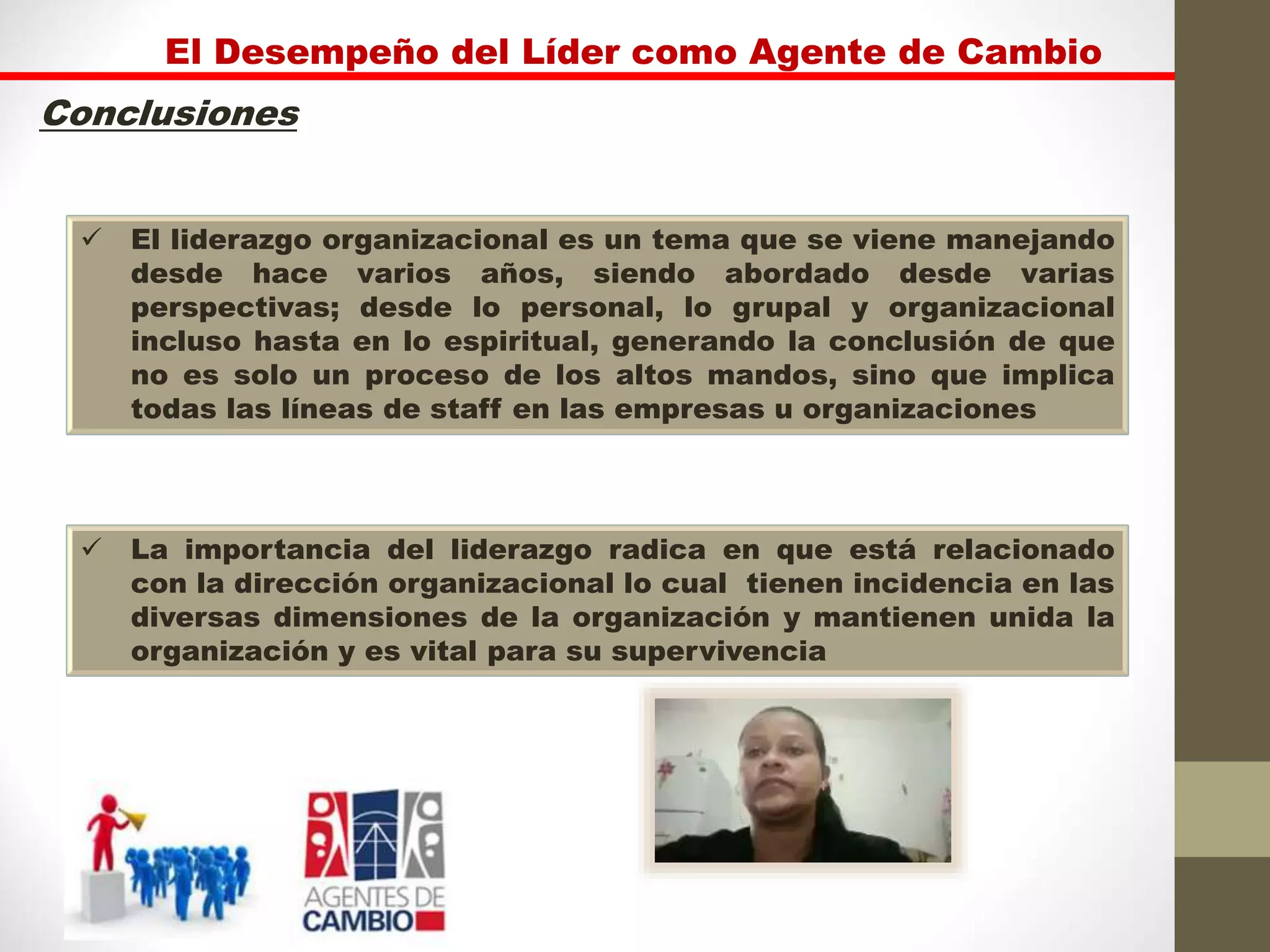 El desempeño del lider como agente de cambio.ppt