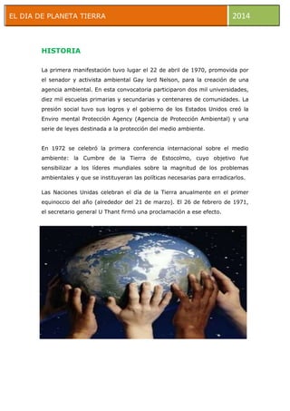 Día del Planeta Tierra | DOCX
