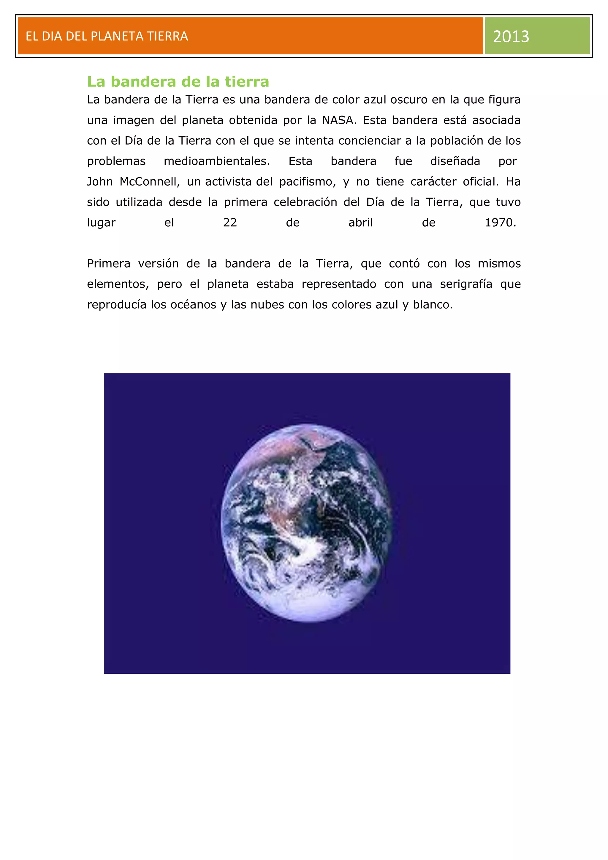 El dia del planeta tierra | PDF