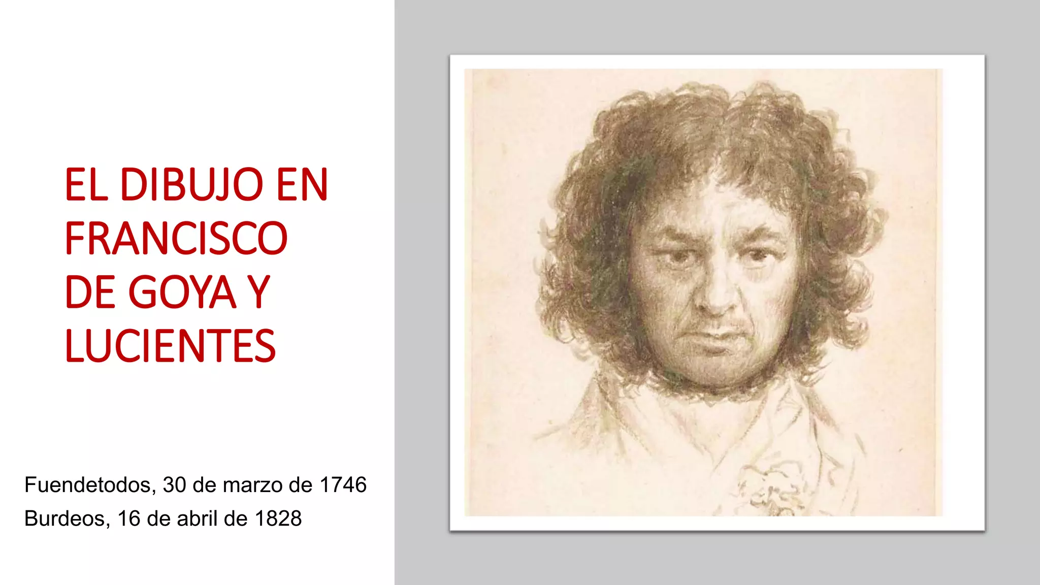 EL DIBUJO EN FRANCISCO DE GOYA Y LUCIENTES.pptx | Painting | Arts and ...