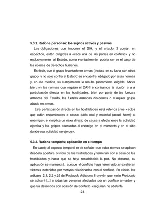 DIH Y DERECHO DE LOS CONFLICTOS ARMADOS | DOCX